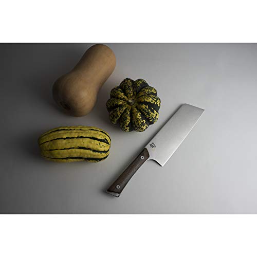 Shun Cutlery Kanso Asian Utility Knife 7", Narrow, Straight-Bladed Kitchen Knife Perfect for Precise Cuts, Ideal for Preparing Stir Fry, Handcrafted Japanese Knife