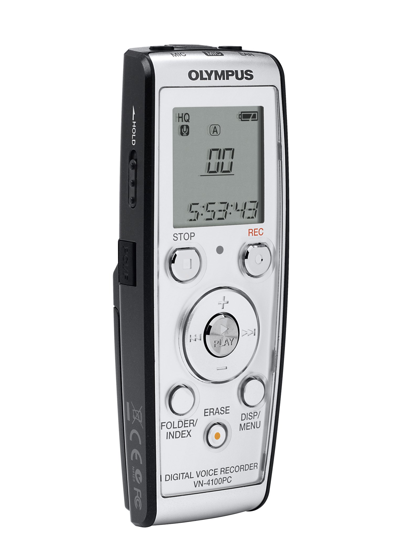 VN-4100PC Digital Voice Recorder, PC-Linked, 256MB Built-In Memory (141927)