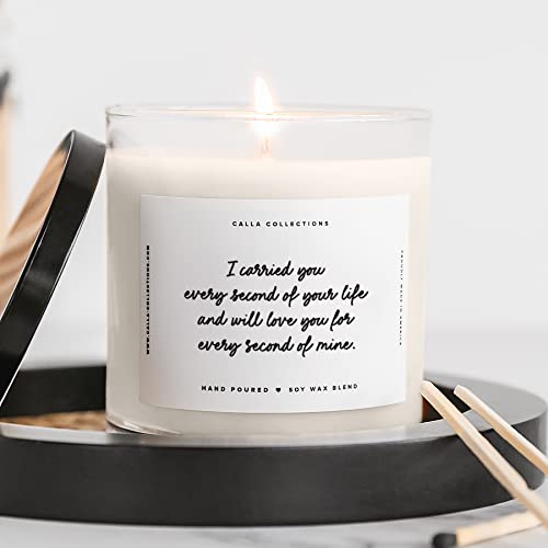 Miscarriage Sympathy & Infant Baby Loss Candle, Premium 75 Hour Burn Time, Lavender Scented Soy Reduces Anxiety & Stress, Gift for Grieving and Bereaved Mother for Remembrance, Poured in The USA