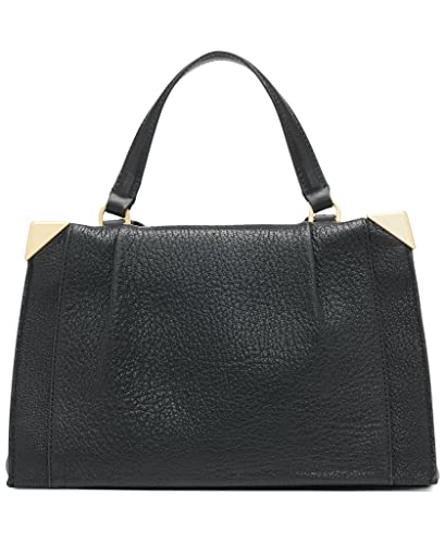 Calvin Klein Fern Triple Compartment Satchel, Black/Gold