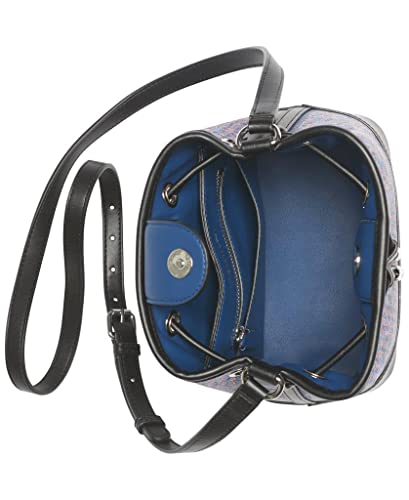 Calvin Klein Gabrianna Novelty Mini Bucket Crossbody, Blue Multi