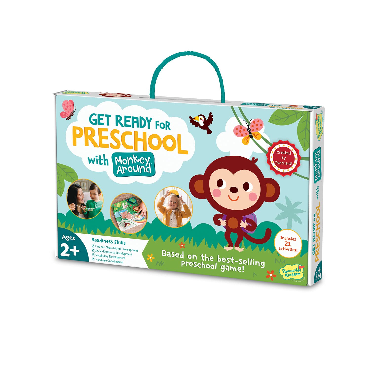 Peaceable Kingdom Get Ready for Preschool with Monkey Around Game for Pre School Kids and Toddlers