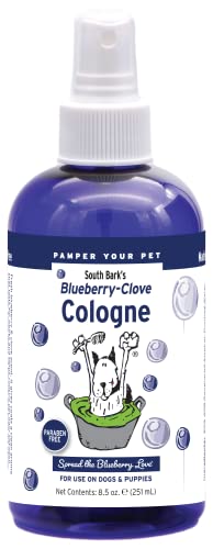 SHOW SEASON ANIMAL PRODUCTS 1 South Bark Blueberry-Clove Pet Cologne 8.5 oz. For Dogs | Long-Lasting Odor Eliminator | Cruelty-Free | Paraben-Free | Biodegradable and Non-Toxic | Made In USA