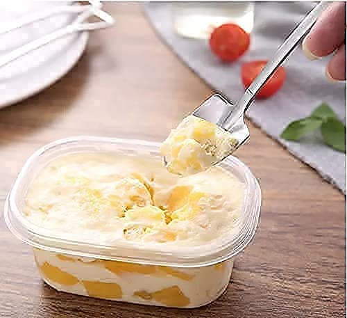 coffee spoon dessert spoon,tea spoon,portable soup spoon,ice cream scoop,yogurt spoon cake spoon,silverware stirring mini gift bag,stainless steel shovel fruit spoon 2 piece