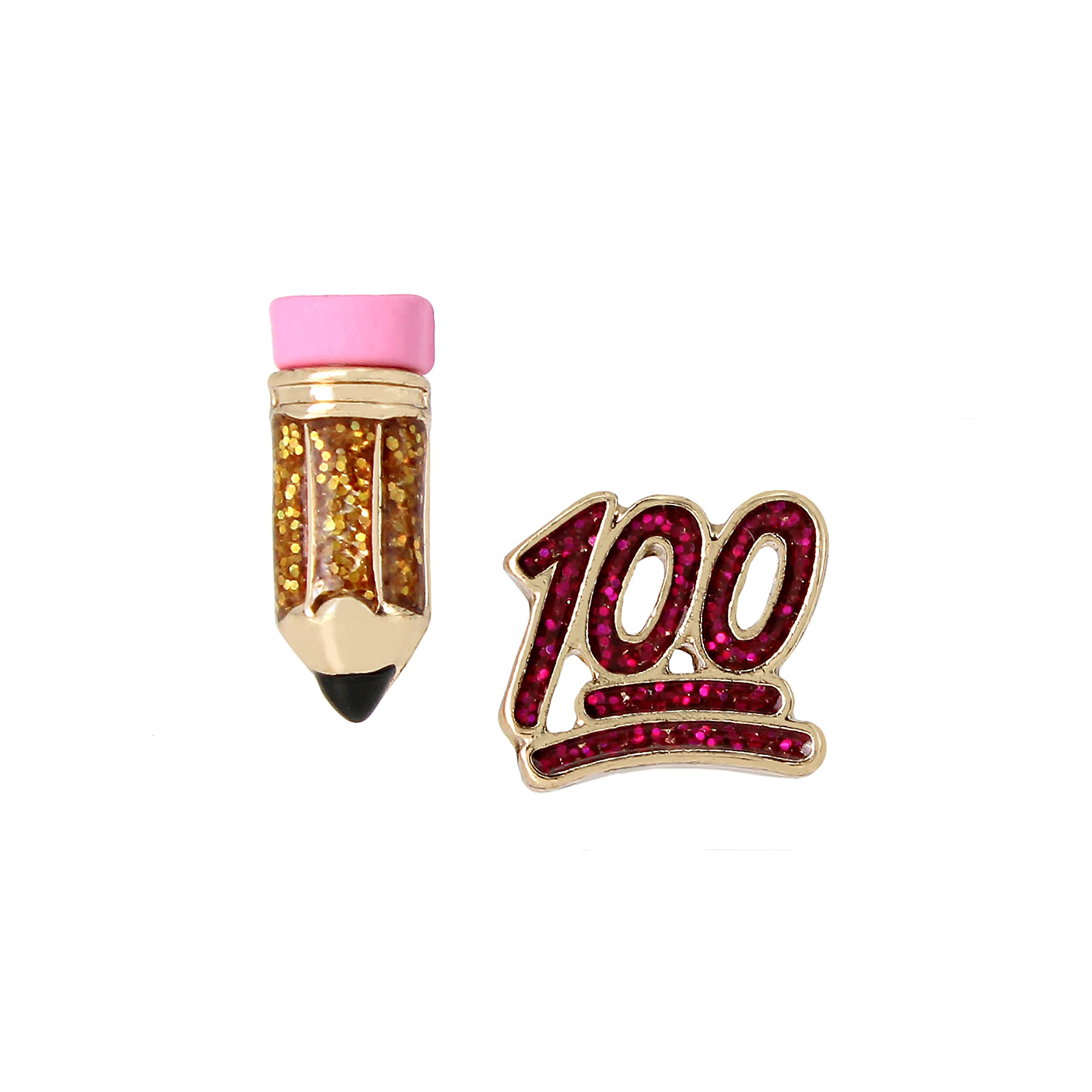 Betsey Pencil Mismatched Stud Earrings