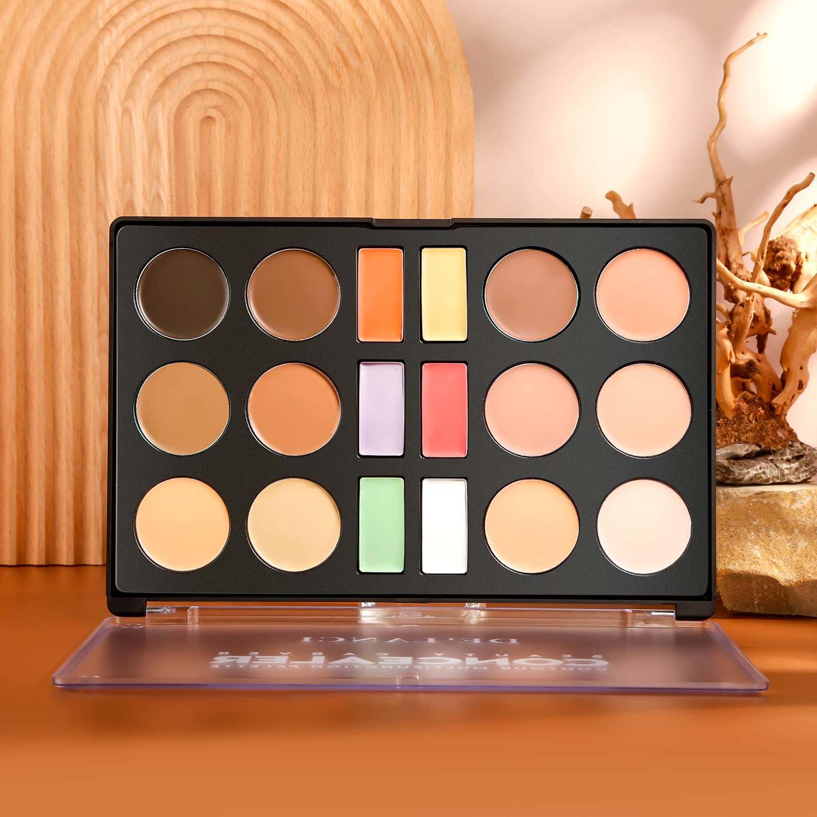 Contour Concealer Cream Makeup Palette Kit, Face Contour Cream Foundation,Full Coverage Concealer Palette, Facial Camouflage Contour Pallet with True Complexion High Pigmented Waterproof