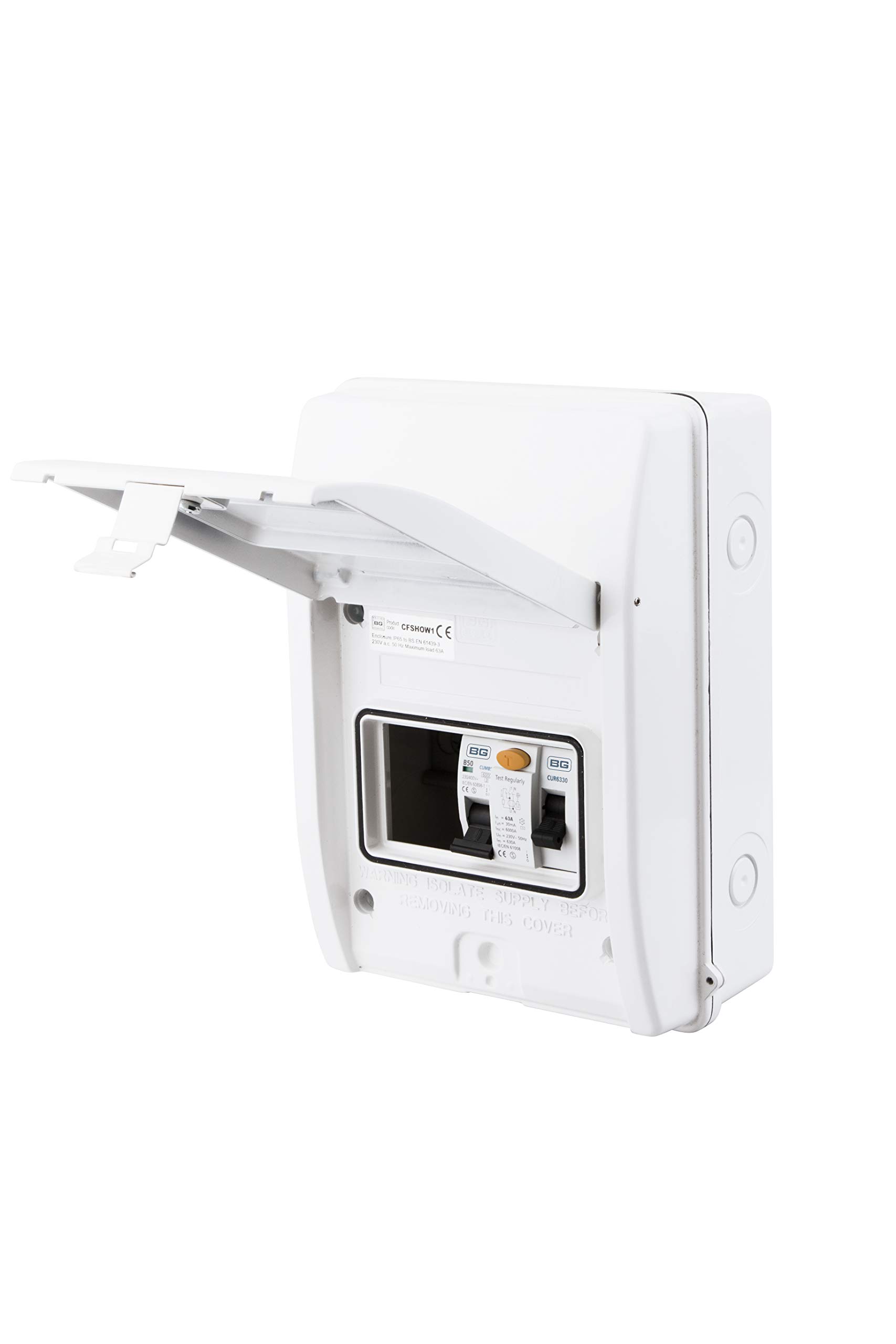 BG Electrical CFSHOW1-01 Shower KIT - 5 MOD IP65, 63A RCD, 50A MCB