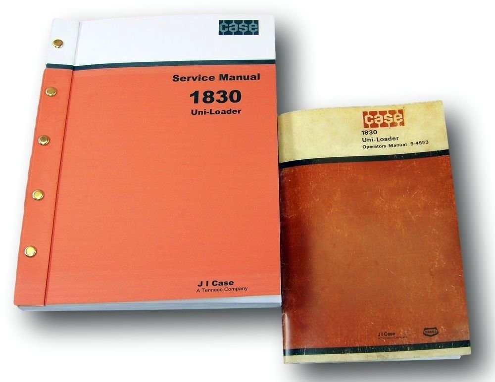 Case 1830 Skid Steer Uni-Loader Owner Operators Shop Service Manuals Repair Tech