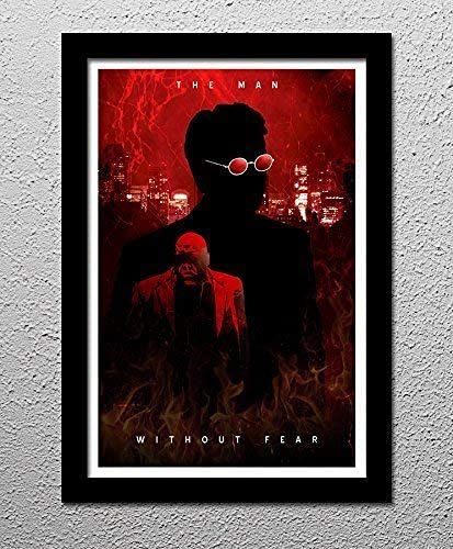 Daredevil - The Man Without Fear - 13x19 Original Minimalist Art Poster Print