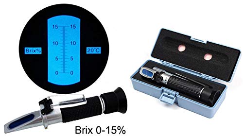 Hand-held 0-15% Brix Refractometer, Sugar Refractometer, Cutting Liquid Refractometer