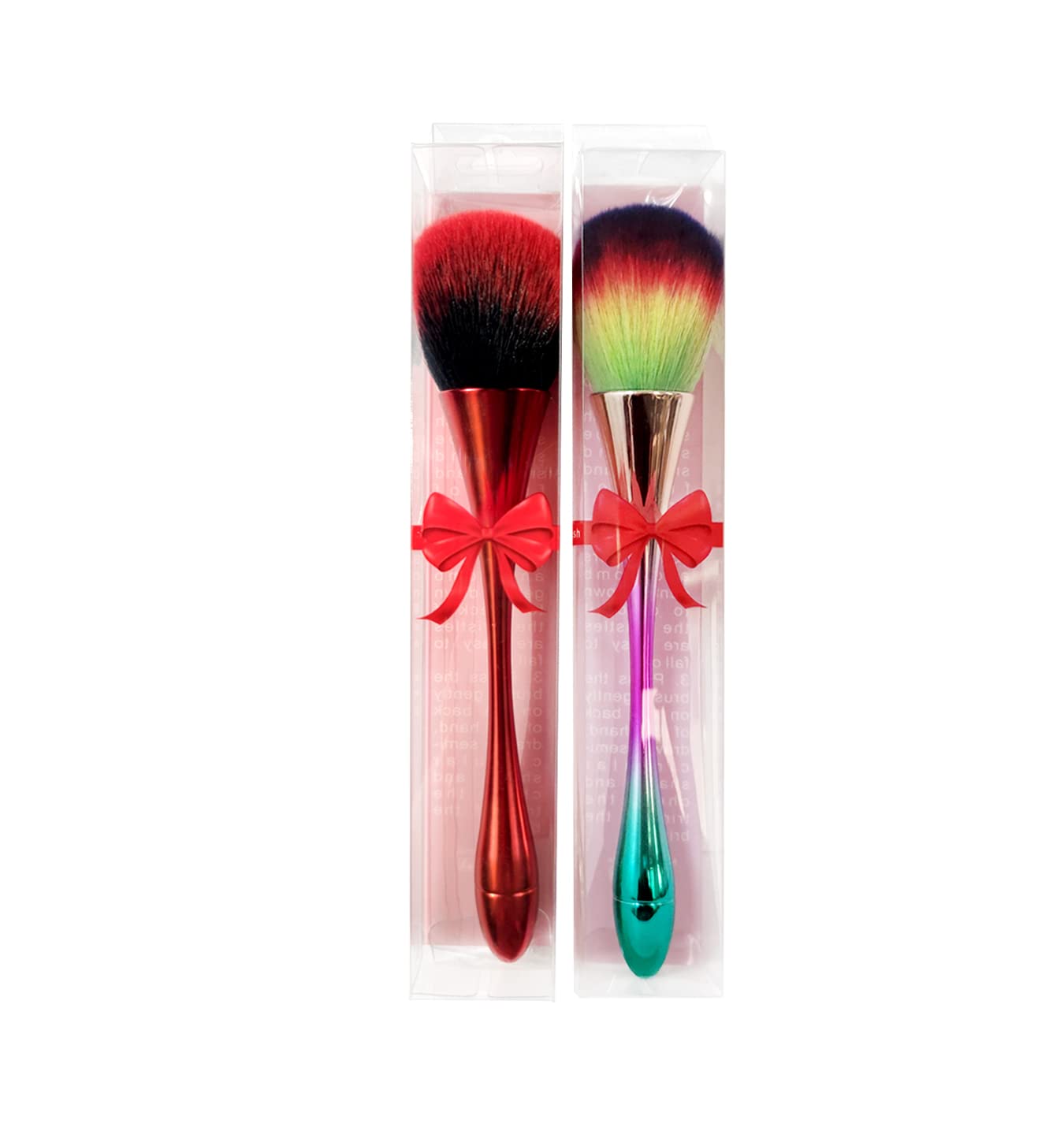 Breeze Sharely 2Pcs Dust Brush Soft Large Mineral Powder Brush, Kabuki Makeup Brushes Soft Fluffy Foundation,Daily Makeup