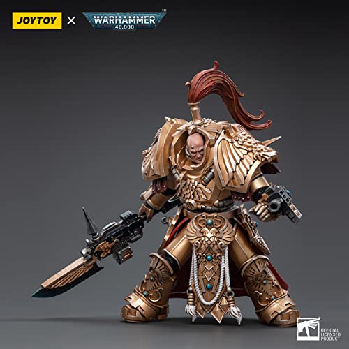 JOYTOY 1/18 Action Figures Warhammer 40k Mecha Model Adeptus Custodes Shield-Captain in Allarus Terminator Armour Hydon Seronis