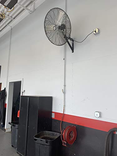 TPI Corporation Single Phase Wall Mount Commercial Circulator – 30" Diameter, 120 Volt Exhaust Fan – Ventilation Fans. Commercial Extractor Fans