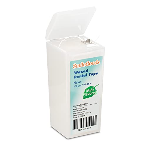 SmileGoods Waxed Dental Tape, 100 yds, Mint Flavored