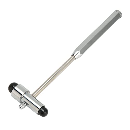 Diagnostic Massage Hammer, Silicone Neurological Diagnostic Hammer Zinc Alloy T Shaped for Joint Fractures for Health Examination