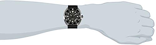 Pantor Nautilus Dive Watch - 200m Diver Watches for Men with Automatic Movement, Rotating Bezel, Sapphire Crystal and Rubber Strap Diving Watch(Black)