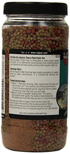 Rep-Cal Srp00809 Aquatic Turtle Food, 7.5-Ounce