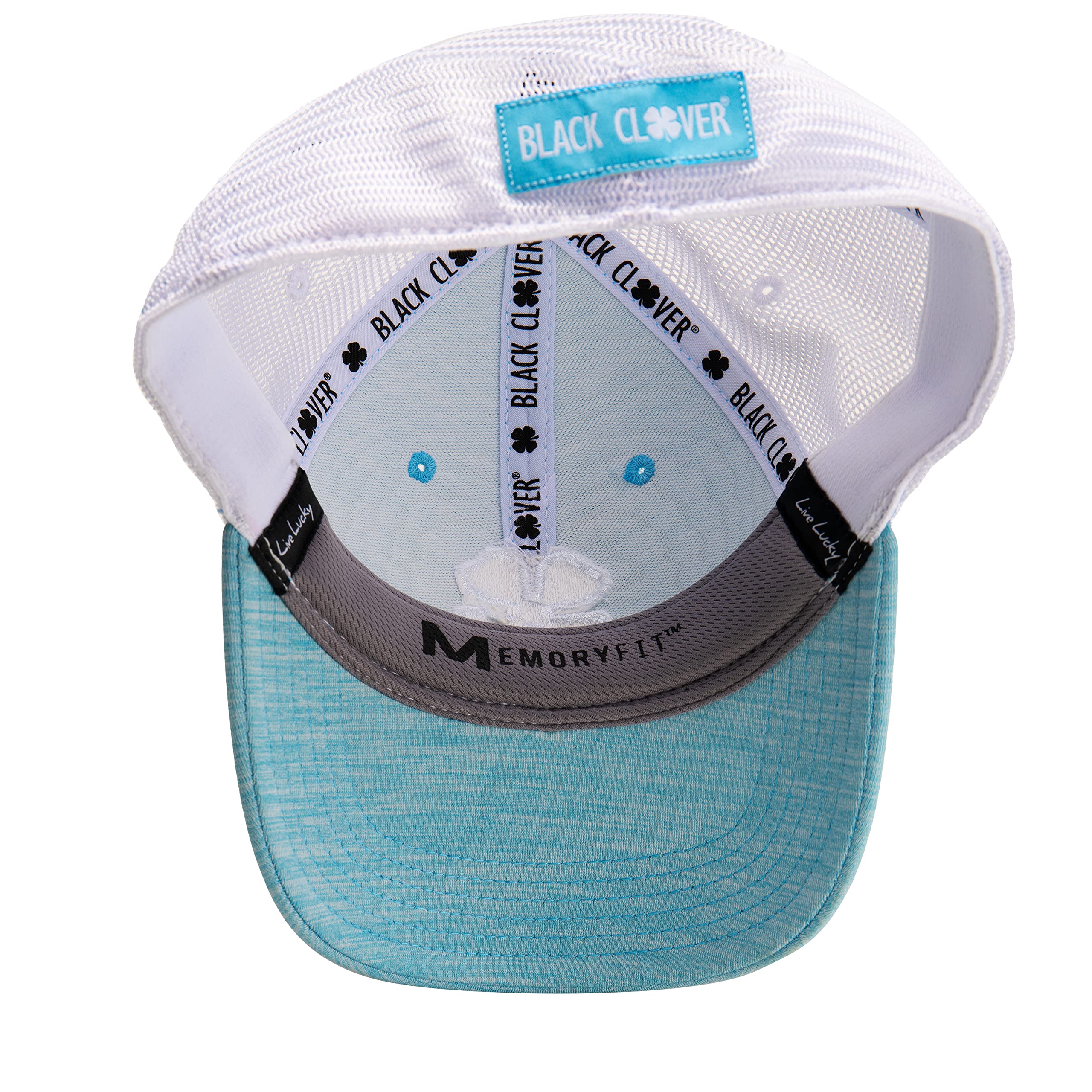 Black Clover Perfect Luck 6 Hat White Clover/Light Blue SM/MD