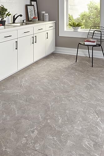 Islander Flooring 6mm Piazza Travertine HDPC® Waterproof Luxury Vinyl Tile Flooring 12 in. Wide x 24 in. Long - 9 Planks / 18 SQ FT