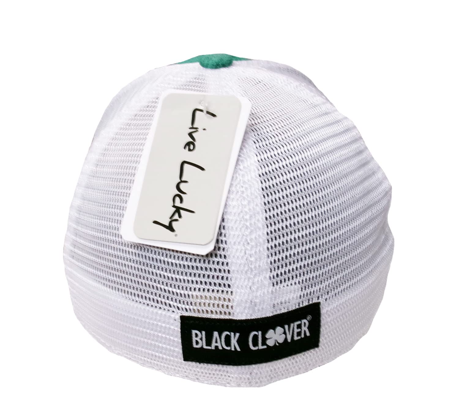 Black Clover Perfect Luck 10 L/XL Green Hat with White Mesh and Black HD Clover Patch