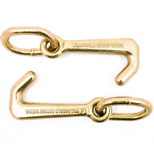 Red Hound Auto (2 Mini J Hook Towing Hauling Trailer Wrecker Supply G70 j Hook with Link