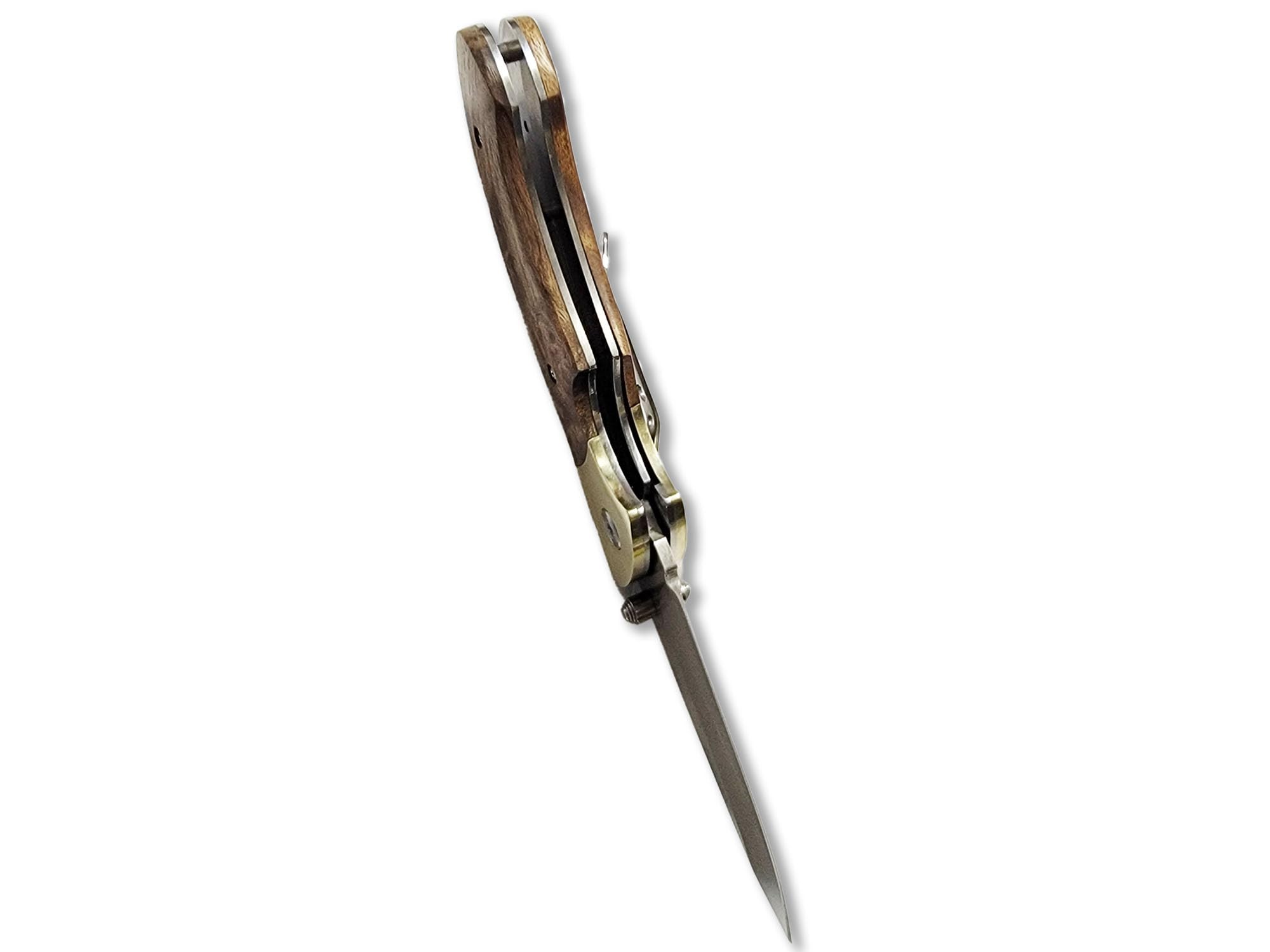 Jantz USA Fallow Locking Liner Folder Kit For Knifemaking, Includes High Carbon Stainless Steel Blade And Accessories To Make A Folding Knife