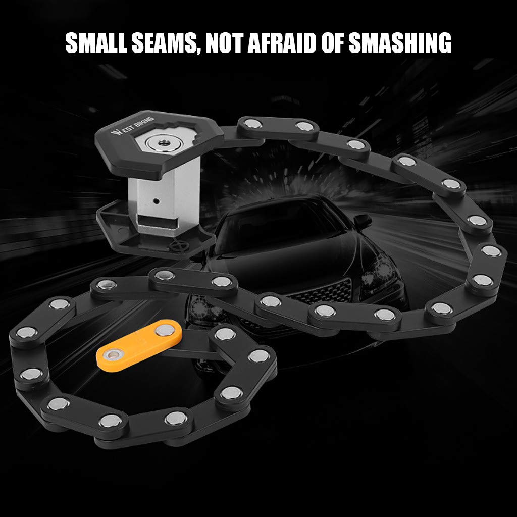 Bicycle High 3 Str Security Strong Lock Folding Keys Anti-Theft Lock Bicycle Leg Bike Accessories