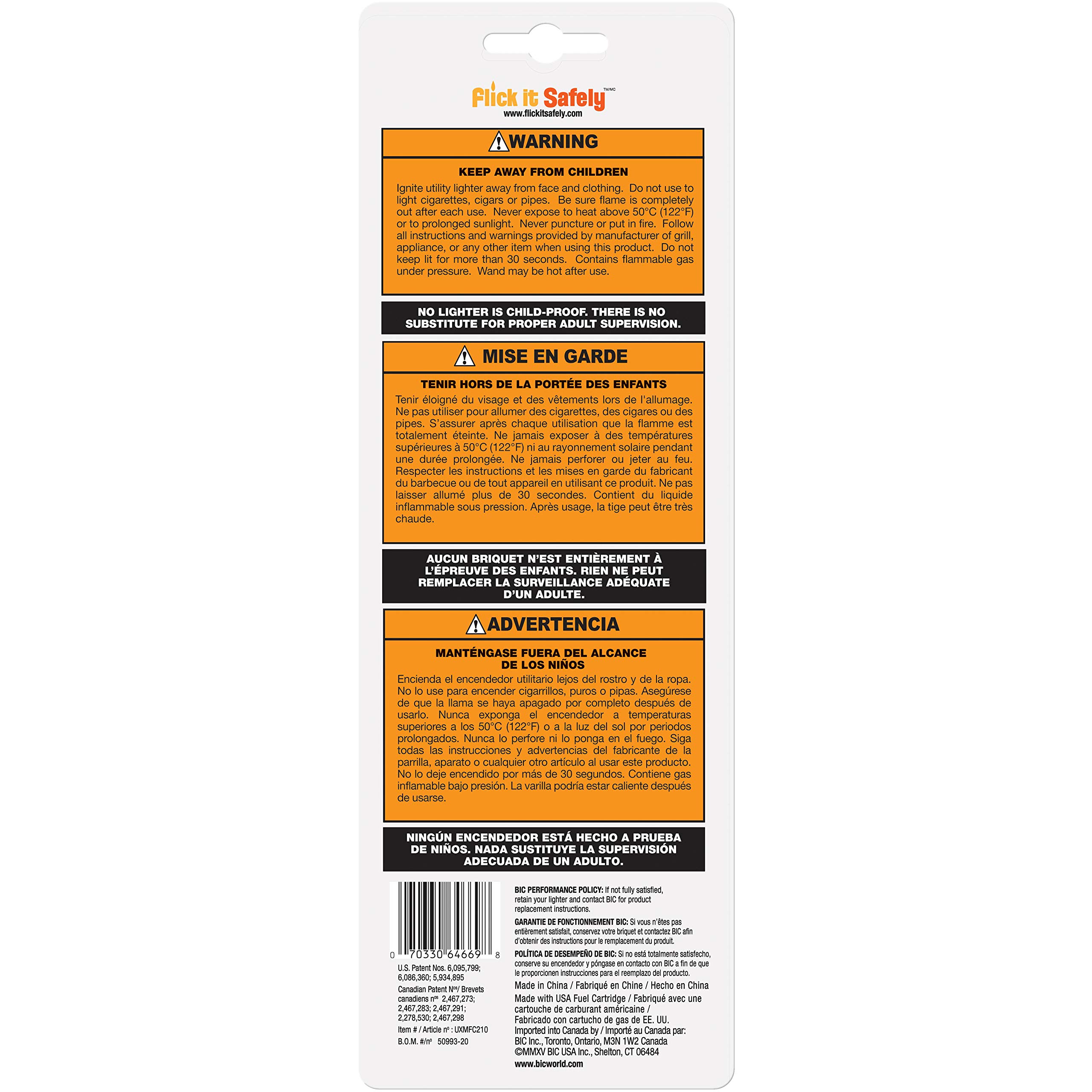 BIC Multi-Purpose Candle Edition Lighter & Flex Wand Lighter, 2-Pack