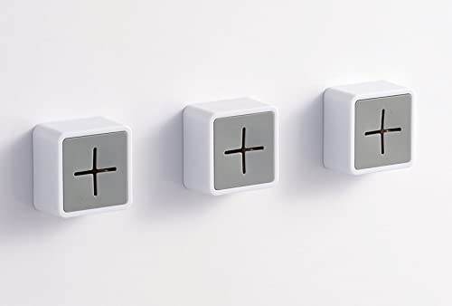 Little Dream Products Wall Hooks for Kitchen Bathroom Trackless Self Adhesive Wall Mounted Hanger Napkin Rack Towel Hook Set of 3 White LDP630HT8 LDP630HT8