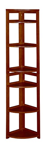 Regency Flip Flop 67-inch High Corner Folding Bookcase- Cherry