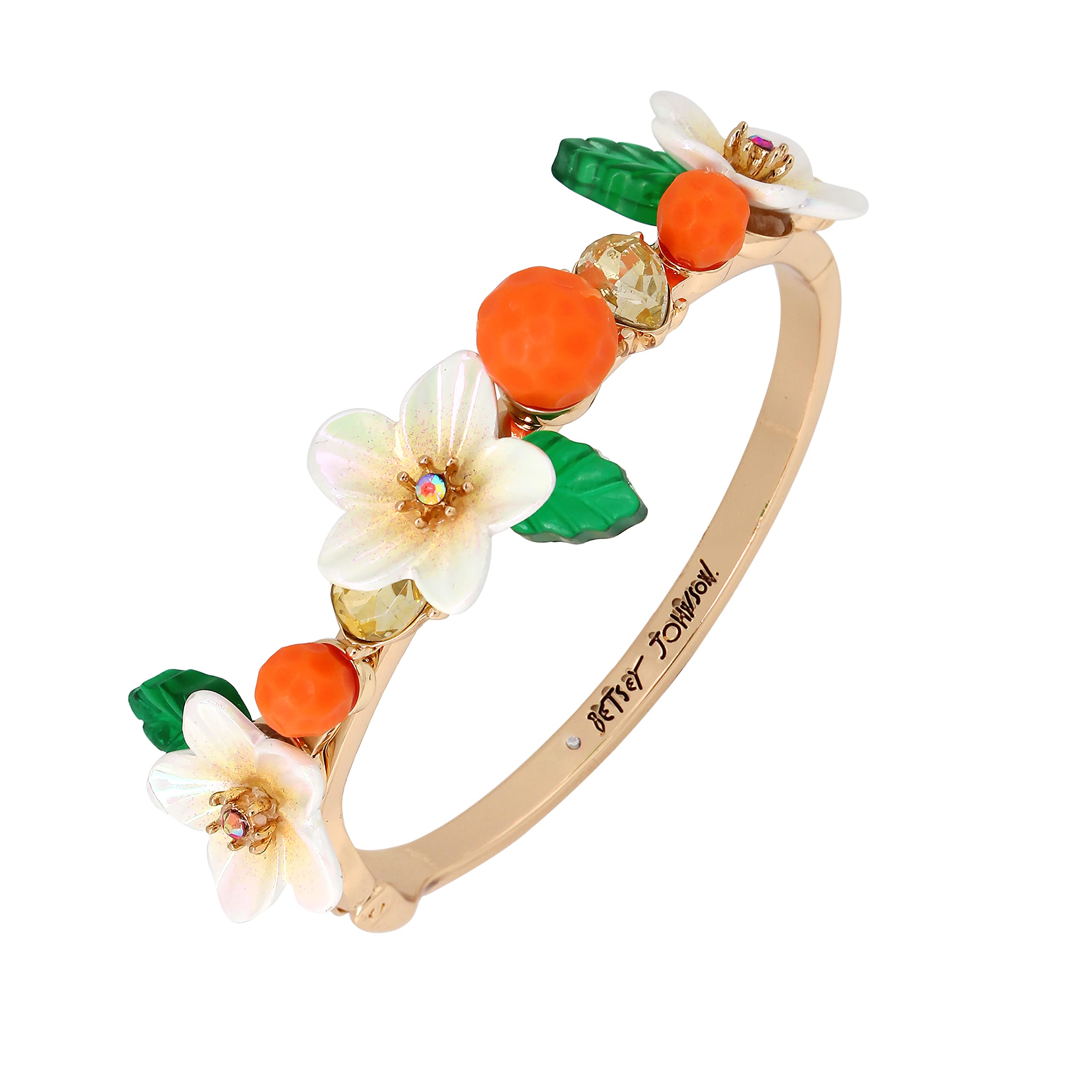 Betsey Johnson Island Flower Bangle Bracelet