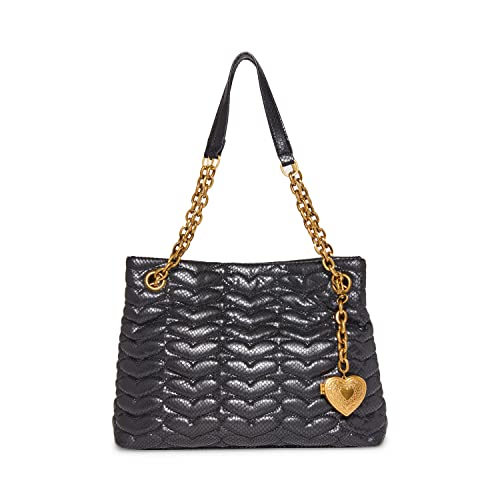 Betsey Johnson Take A Shine Quilted Tote, Black