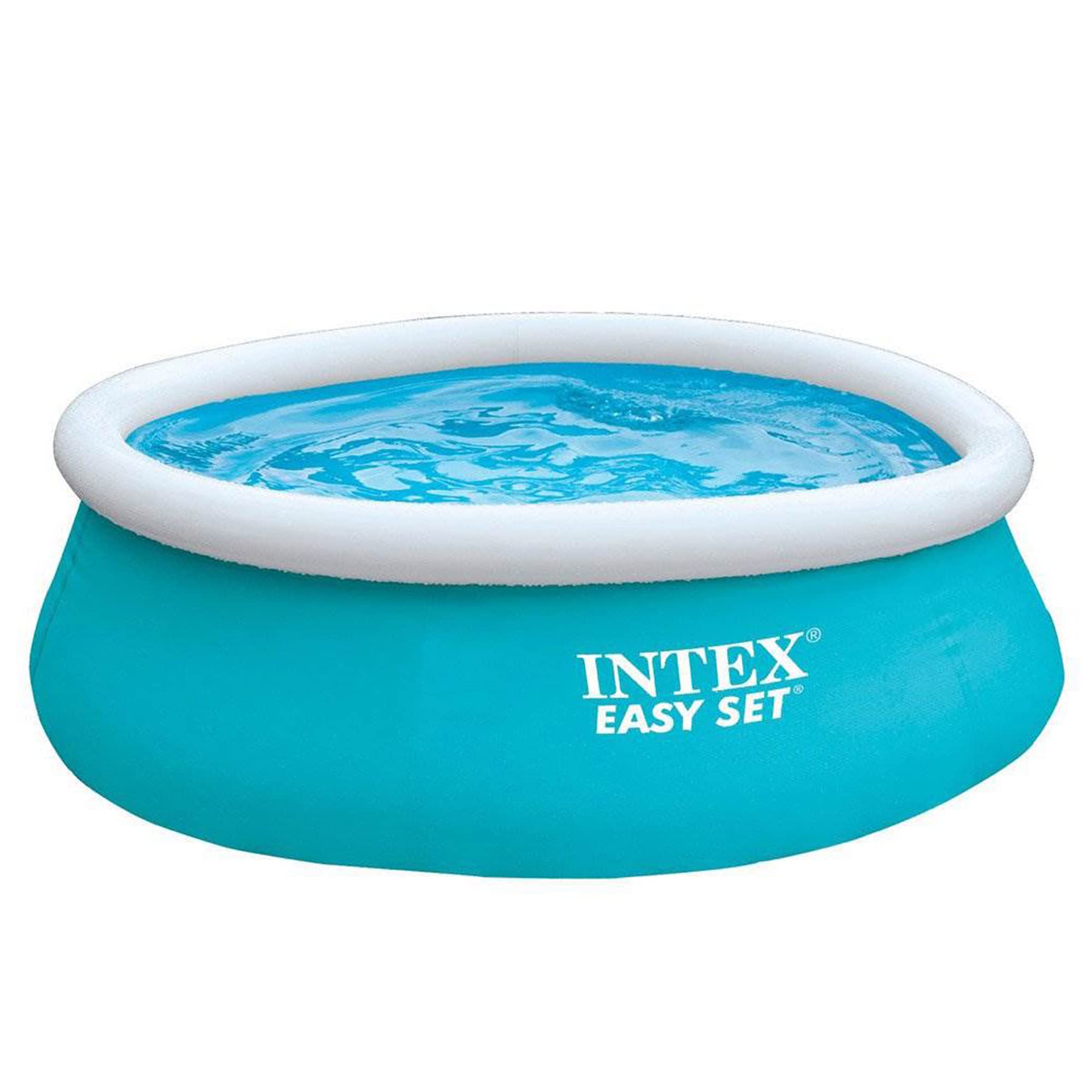 Intex Easy Set 6 Foot x 20 Inch Round Inflatable Above Ground Outdoor Backyard Swimming Pool with 330 GPH Easy Set Cartridge Filter Pump