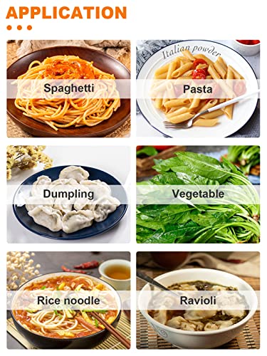 JIAWANSHUN Commercial Pasta Cooker Electric Noodle Cooker with 2 Baskets for Restaurant,Cooking Spaghetti Dumplings Vegetables,30-110℃ Temperature Adjustable 110V