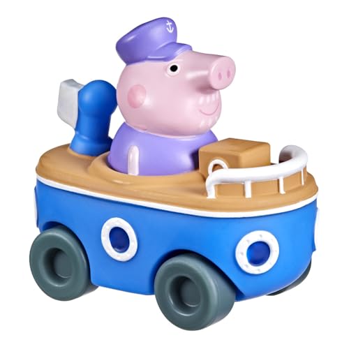 Peppa Pig Peppa’s Adventures Little Buggy Vehicle Preschool Toy for Ages 3 and Up (Grandpa Pig in His Boat)