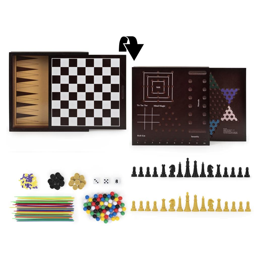Spin Master 6061808 Family 10 Classic Games Set