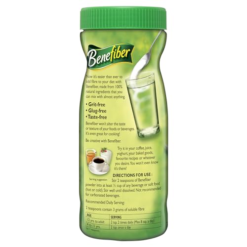 Benefiber Taste-Free, Sugar-Free Fiber Supplement Powder for Digestive Health 74 Servings 261g