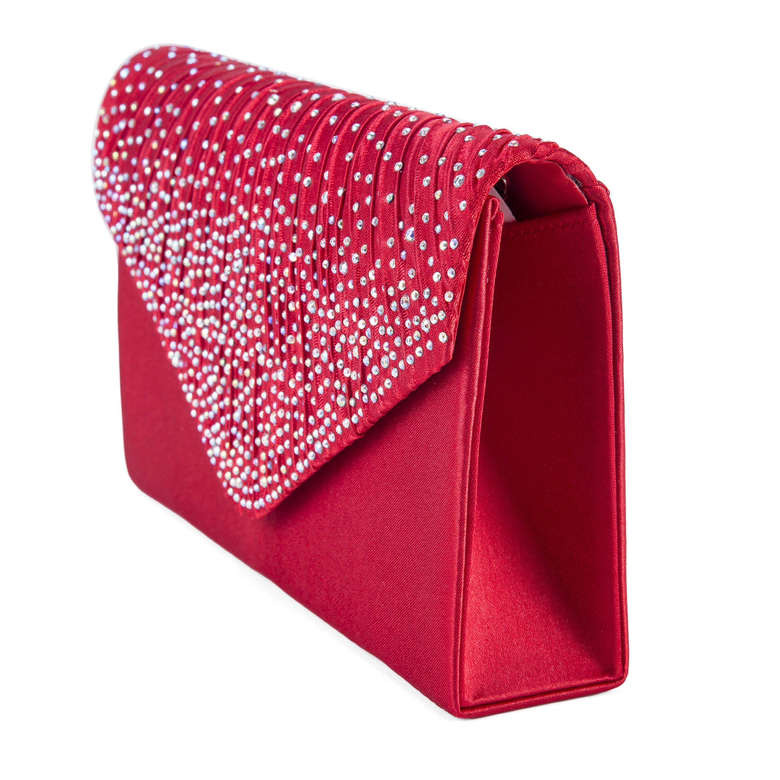 LIFEWISH Envelope Evening Bag Glitter Rhinestone Clutch Purse Wedding Party Shoulder Bag for Women