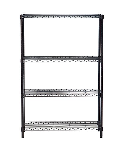 TRINITY 4-Tier NSF Wire Shelving Rack, 36 by 14 by 54-Inch, Bronze