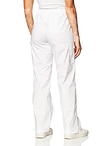 WonderWink womens Faith Multi-pocket Cargo Pants, True White, Medium US