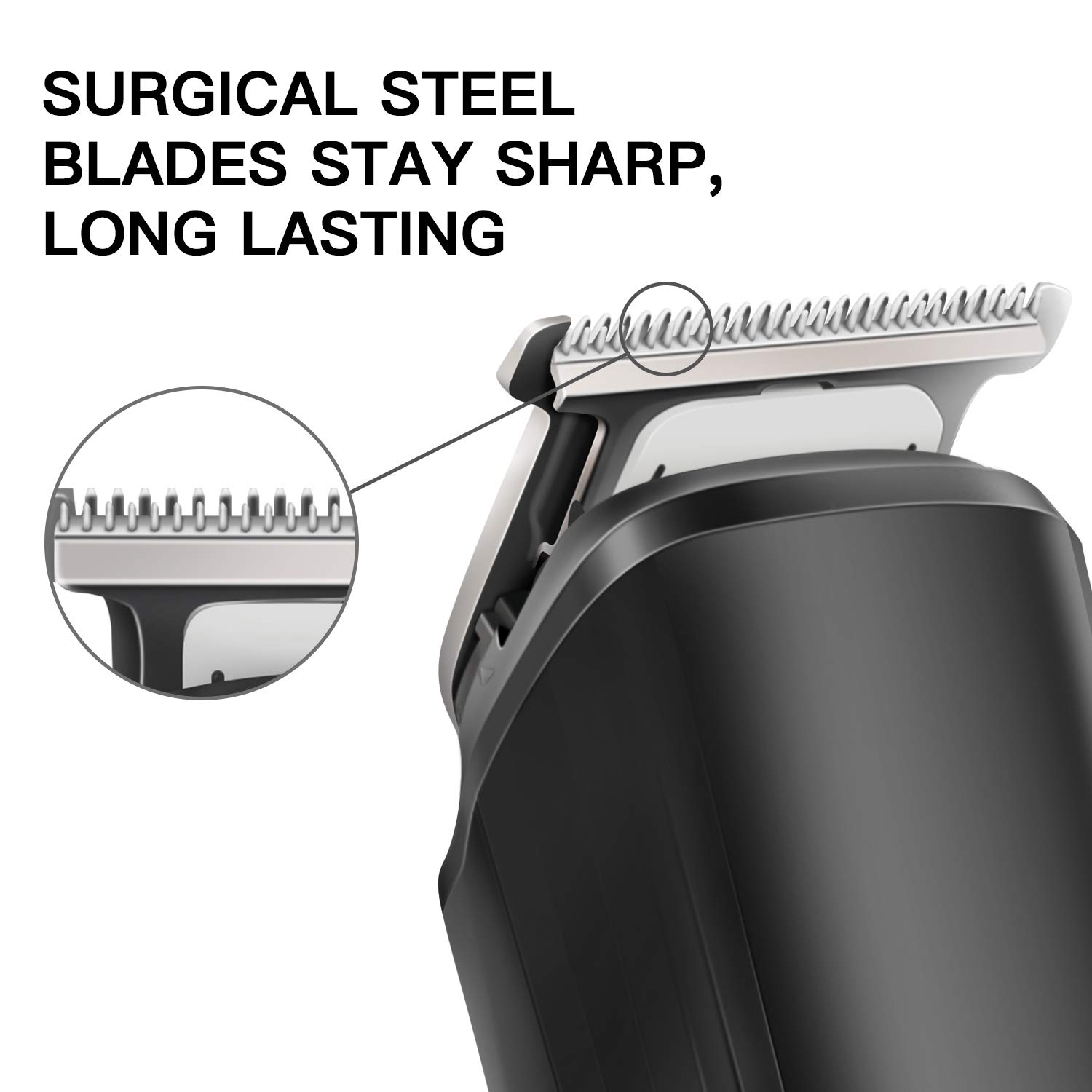 Beard Trimmer 6 in 1 Hair Clipper Electric Trimmer Shaver and Nose Trimmer Electric Razor Professional Grooming Kit