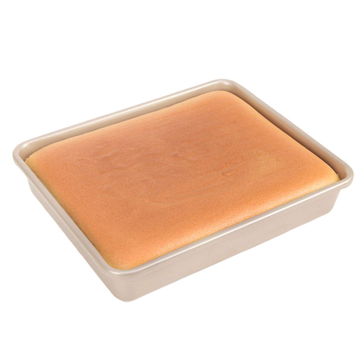CANDeal 11 inch by 9 inch Deep Rectangular Cake Pan, Cake Mold Non-Stick Baking Pan, Multifunction Oven Roasting Pan & Cookie Sheet