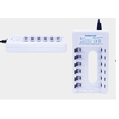 CANNOA Universal 7 No. 5 Rechargeable Battery Charger Set with 6 Rechargeable Batteries No. 5 Rechargeable No. 7 Rechargeable Battery