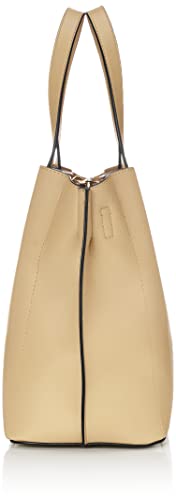 Legato Largo LH-P0002 Women's 2-Way Tote Bag, Shoulder Bag, Lightweight, A5, Beige