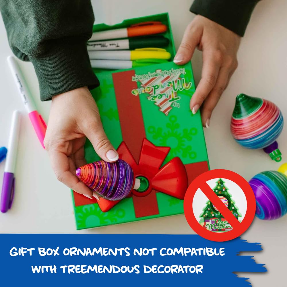 The Treemendous Ornament Decorator - Gift Box Ornament Decorating Kit - Ages 3 and Up