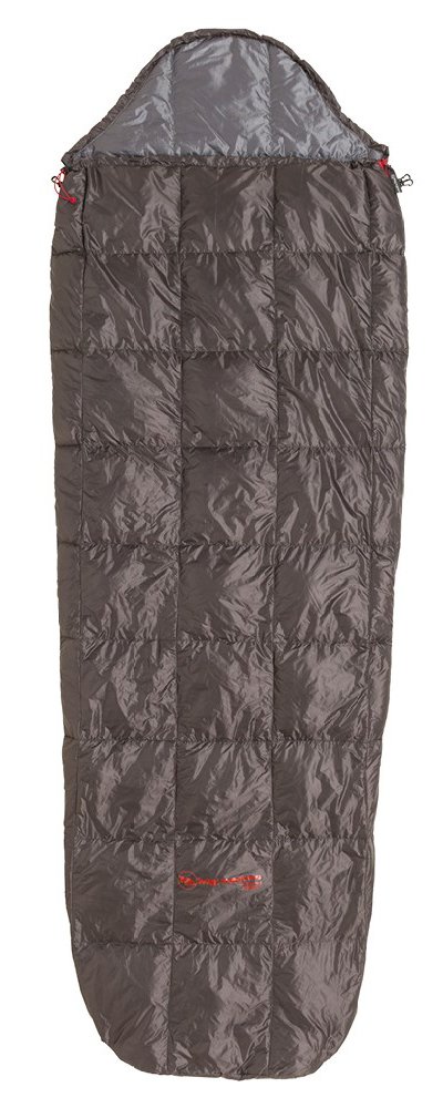 Big Agnes McKinnis Lightweight Down Summer Sleeping Bag, Shale/Gray, Regular Length/Left Zipper