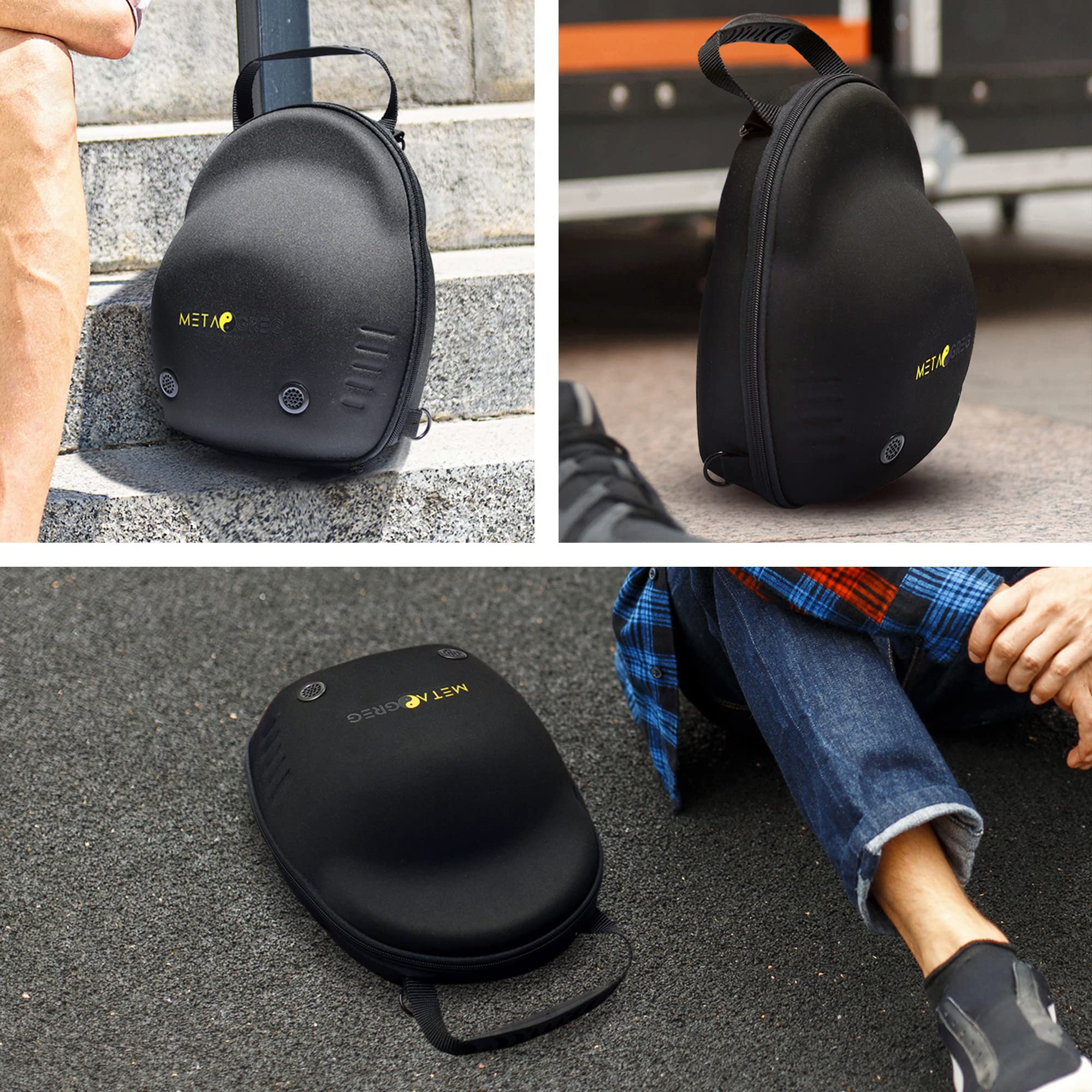 Cap Case for Baseball Caps - Cap Luggage Container - Storage for Baseball Caps Black