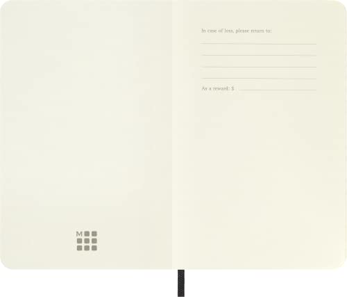 Moleskine Classic Notebook, Soft Cover, Pocket (3.5" x 5.5") Plain/Blank, Black, 192 Pages