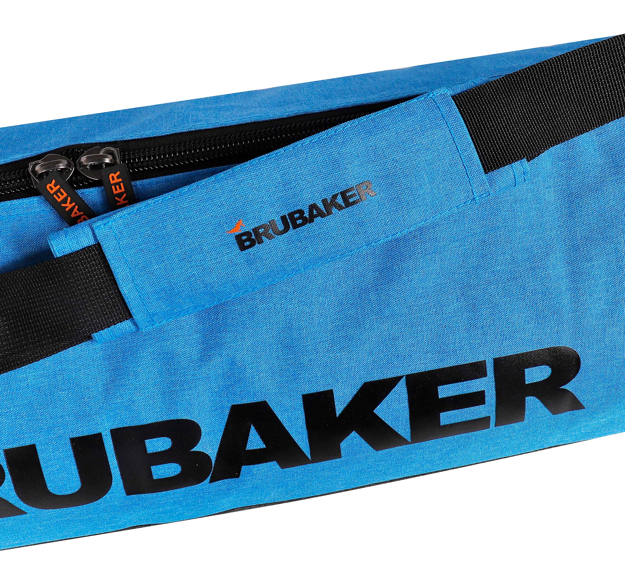 BRUBAKER Carver Performance Ski Bag for 1 Pair of Skis and Poles - Blue Black - 74 3/4 Inches / 190 Cm