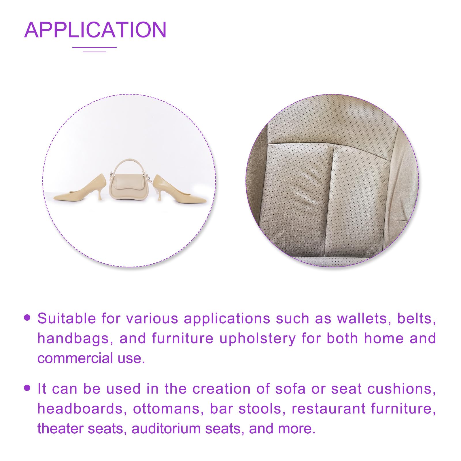 DMiotech 1 Pack 14 Inch x 53 Inch Faux Leather Sheet Furniture Cover Soft Grain White-1 PU Leather Roll for Handmade DIY Craft Projects